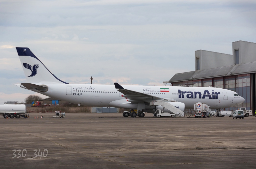 Intel on Iran: Paintwork and livery applied to new Iran Air A332 EP-IJA
