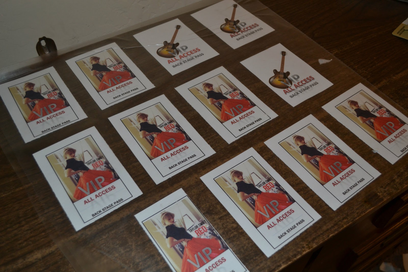 Bellapia Designs: Taylor Swift Birthday Part- Back Stage VIP Pass