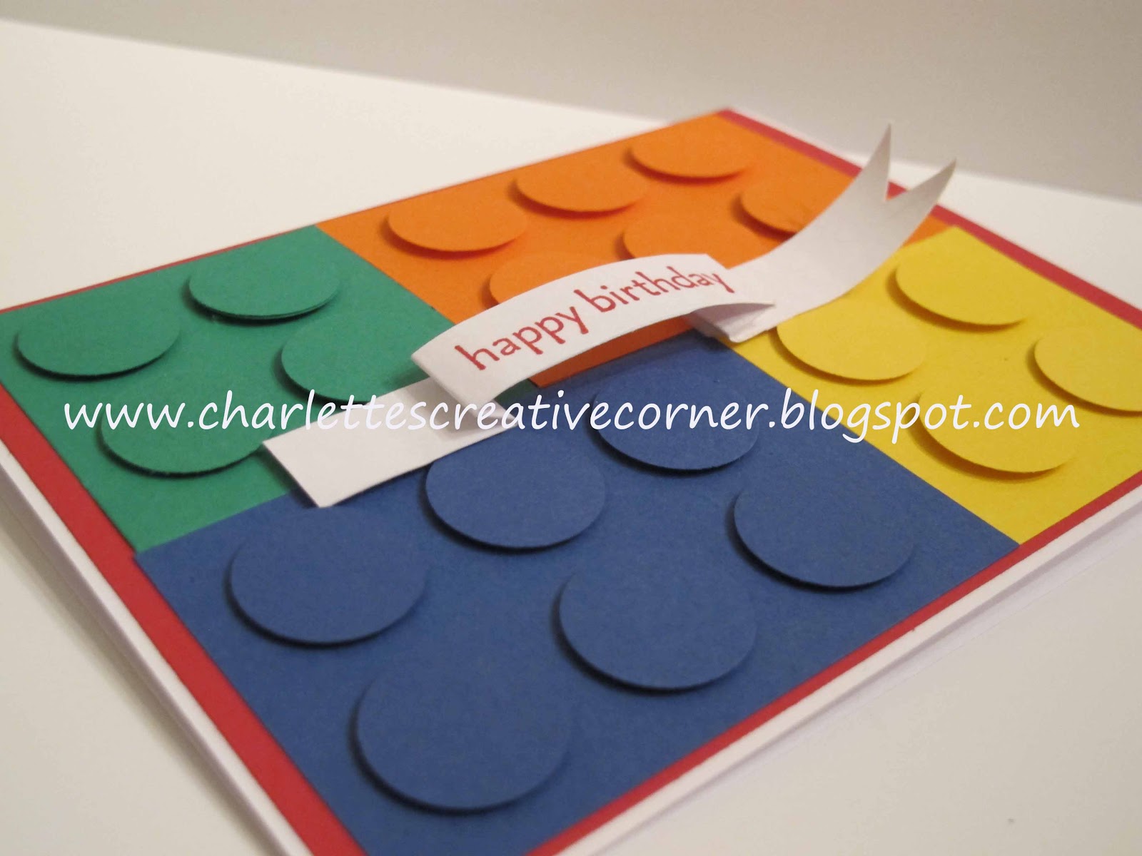 Charlette's Creative Corner: Lego Birthday Card
