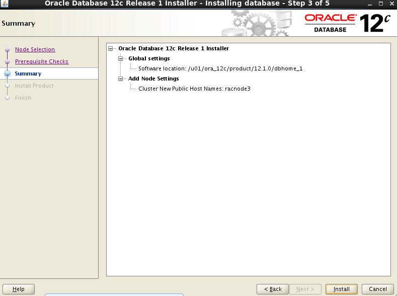 Adding new node to 12c RAC Cluster