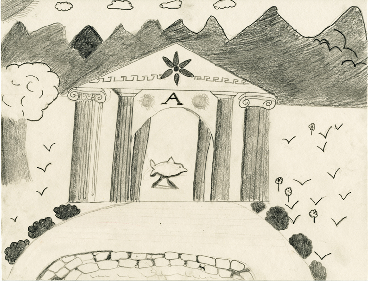 Student Art Gallery: Greek Temple Designs