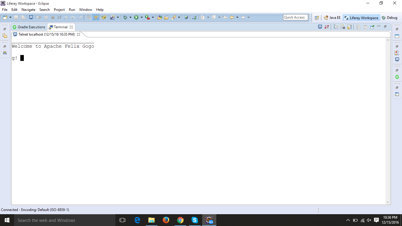 Java And Liferay Access Gogo Shell In Liferay 7