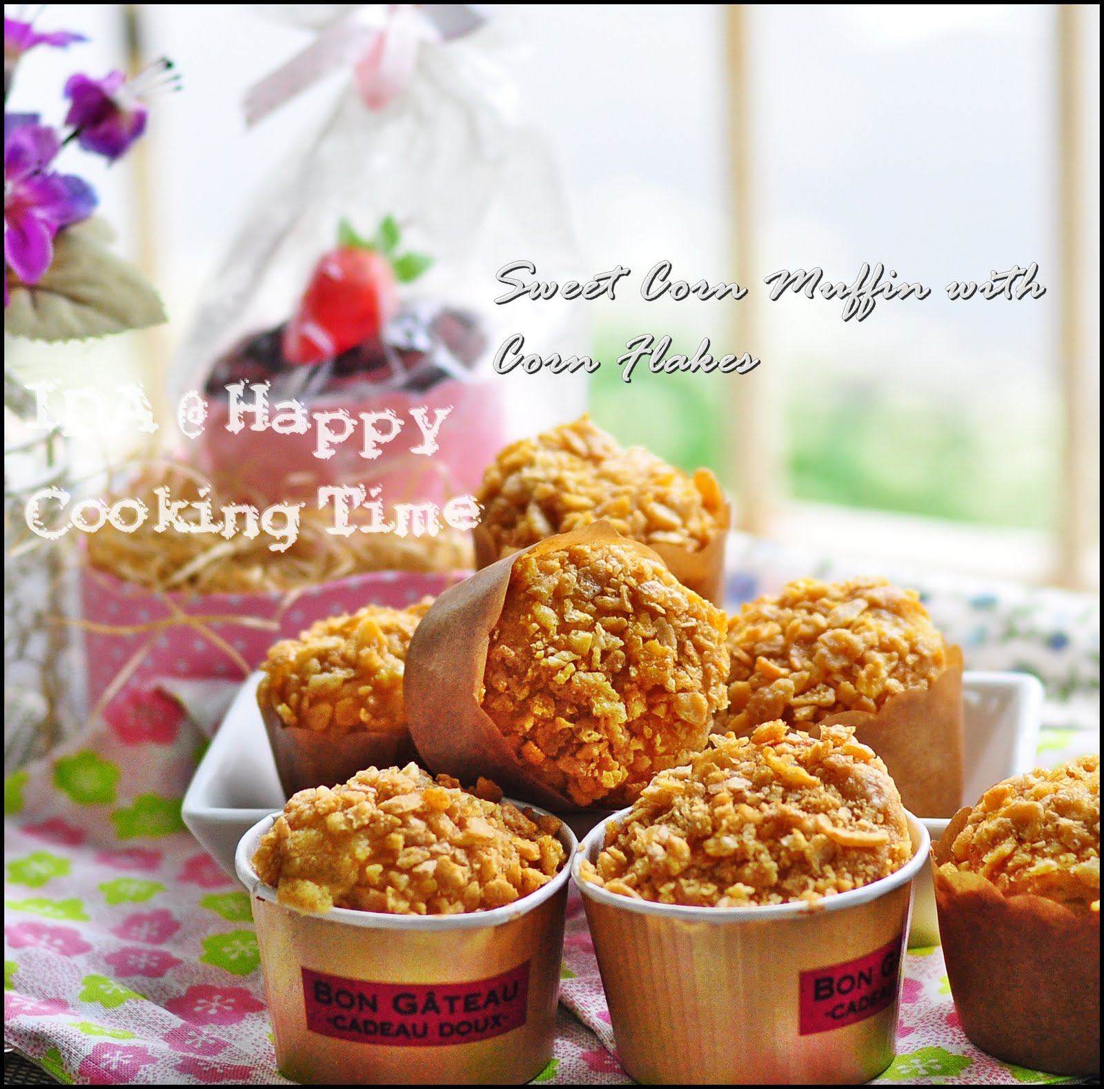 Sweet Corn Muffin with Corn Flakes