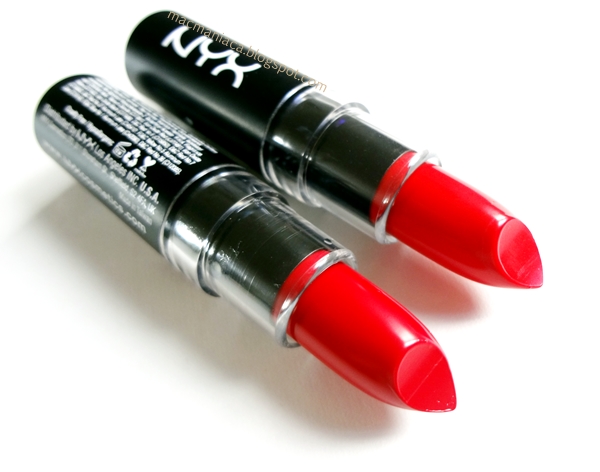 SWATCHES E COMPARAÇÕES: PURE RED E PERFECT RED MATTE NYX x LADY DANGER ...