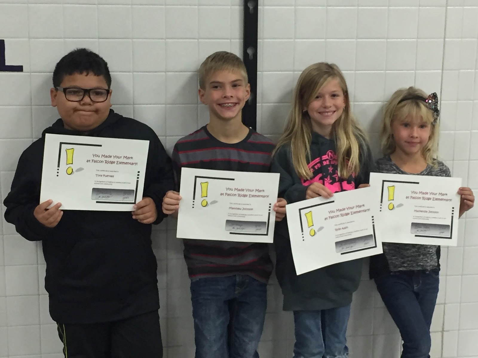 Falcon Ridge Elementary : Making Your Mark at Falcon Ridge!