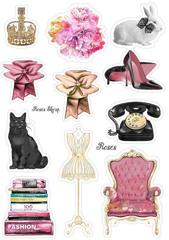 Imprimolandia: Stickers rosa