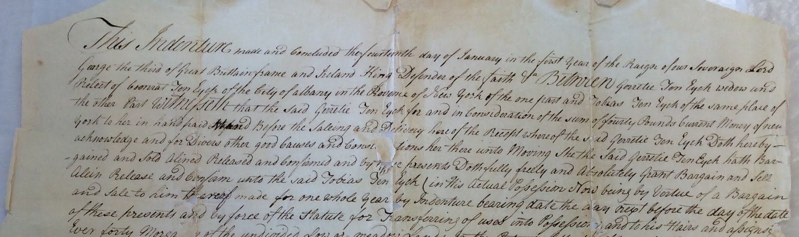 Bethlehem NY History: Gerritje Van Schaick Ten Eyck