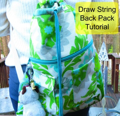 Joy's Jots, Shots & Whatnots: Draw String Back Pack Tutorial
