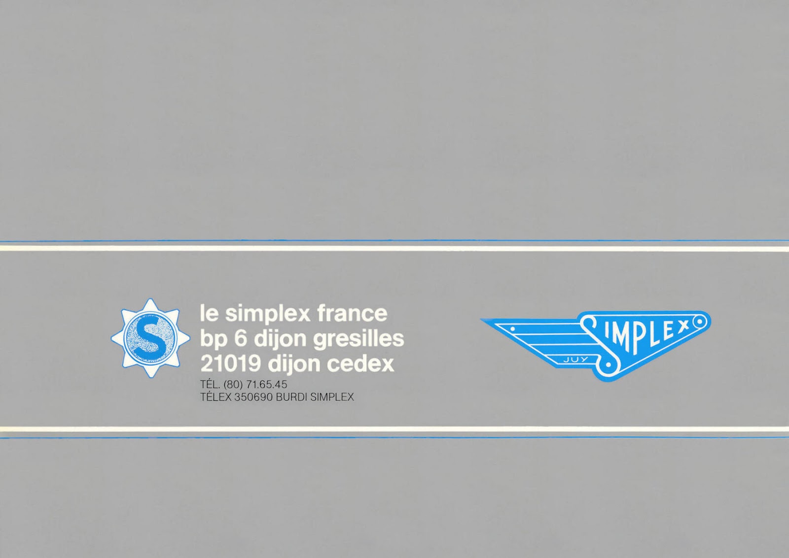 CATALOGUES SIMPLEX: SIMPLEX 1981