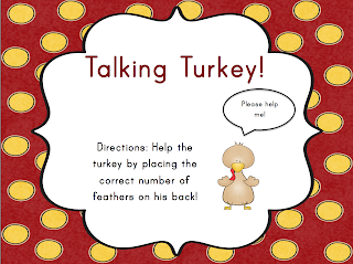 Oceans of Kindergarten Fun!: Talking Turkey FREEBIE