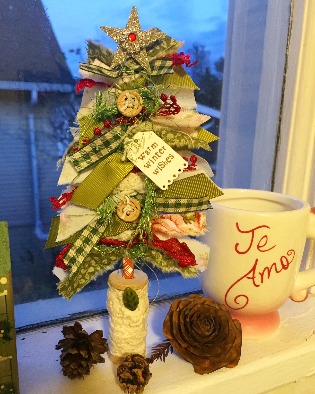 Greenwood Girl Cards: Make it Monday #229 - Fabric Strip Christmas Trees