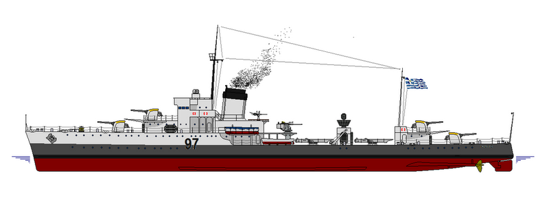 WARSHIPSRESEARCH: Greek destroyers from the Kountouriotis-class
