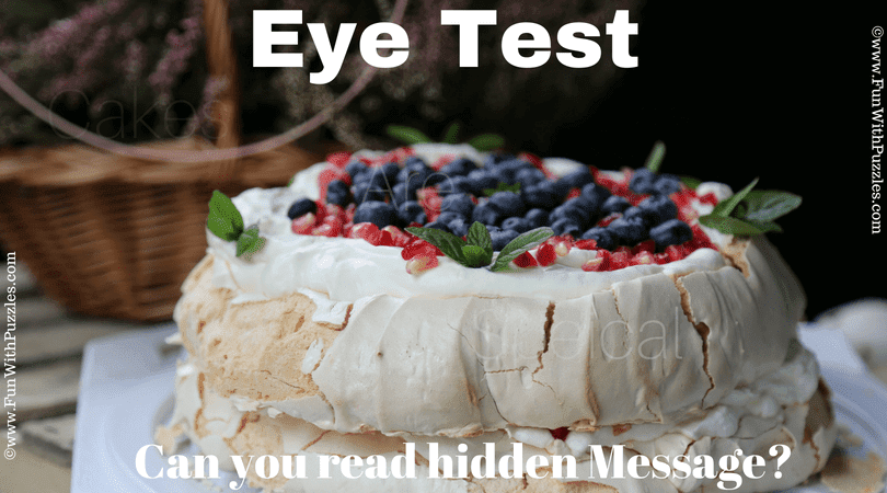 Eye Test: Hidden Message Fun Picture Puzzle