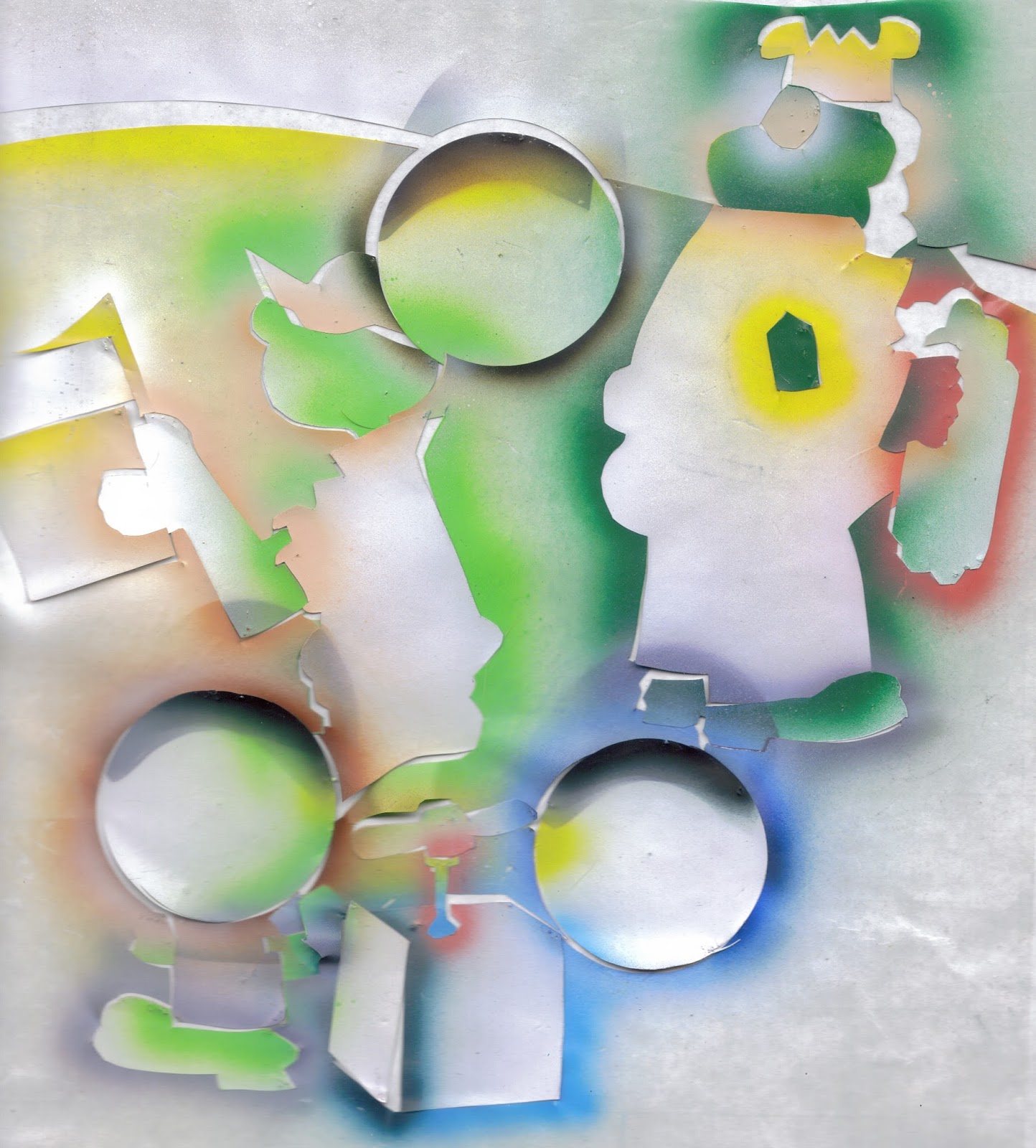 Fred Schollmeyer: Frisket & Poster Board used in painting "Beetle With ...