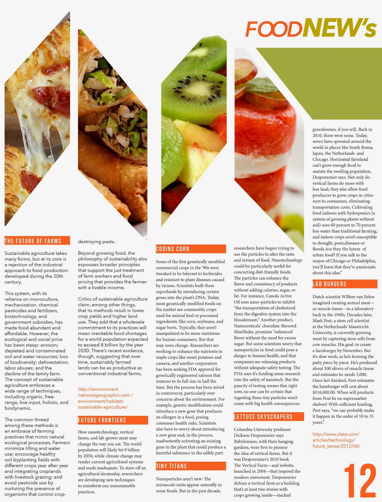 NEiAPublicationDesignFall2014: Department Pages Design