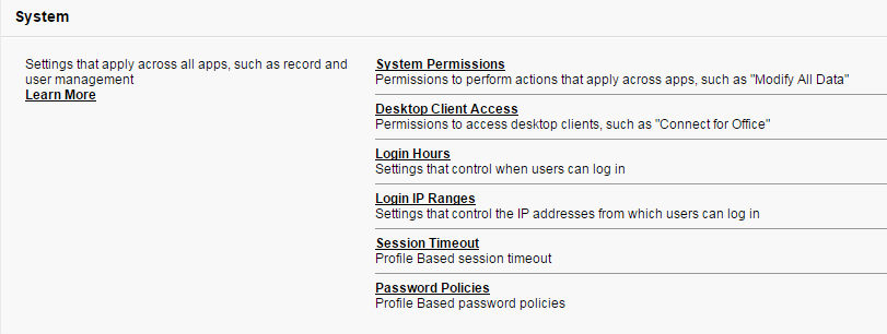 Sfdc 3 16 Salesforce Profiles Session Timeout