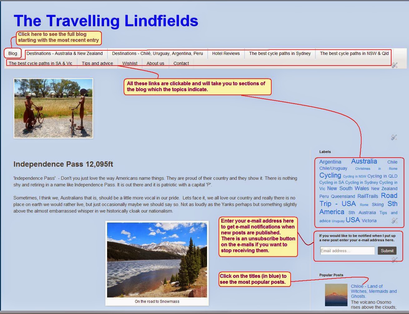 The Travelling Lindfields: How to read a blog - for beginners!