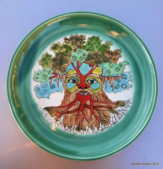 Alchemy of Clay: Green Man Plate