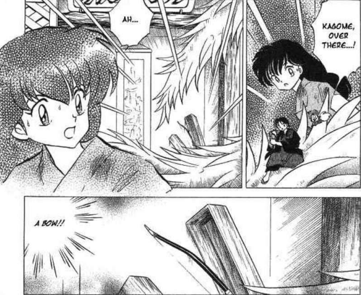Manga Snark: Inuyasha Manga: 084 The Bow's Transformation