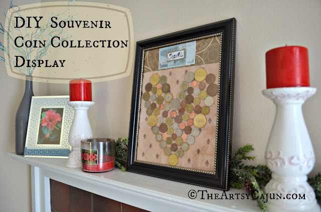 DIY Souvenir Coin Display | The Artsy Cajun