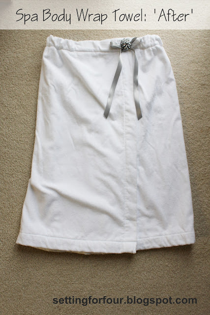 How to Glam up a Spa Body Wrap Towel - Setting For Four Interiors