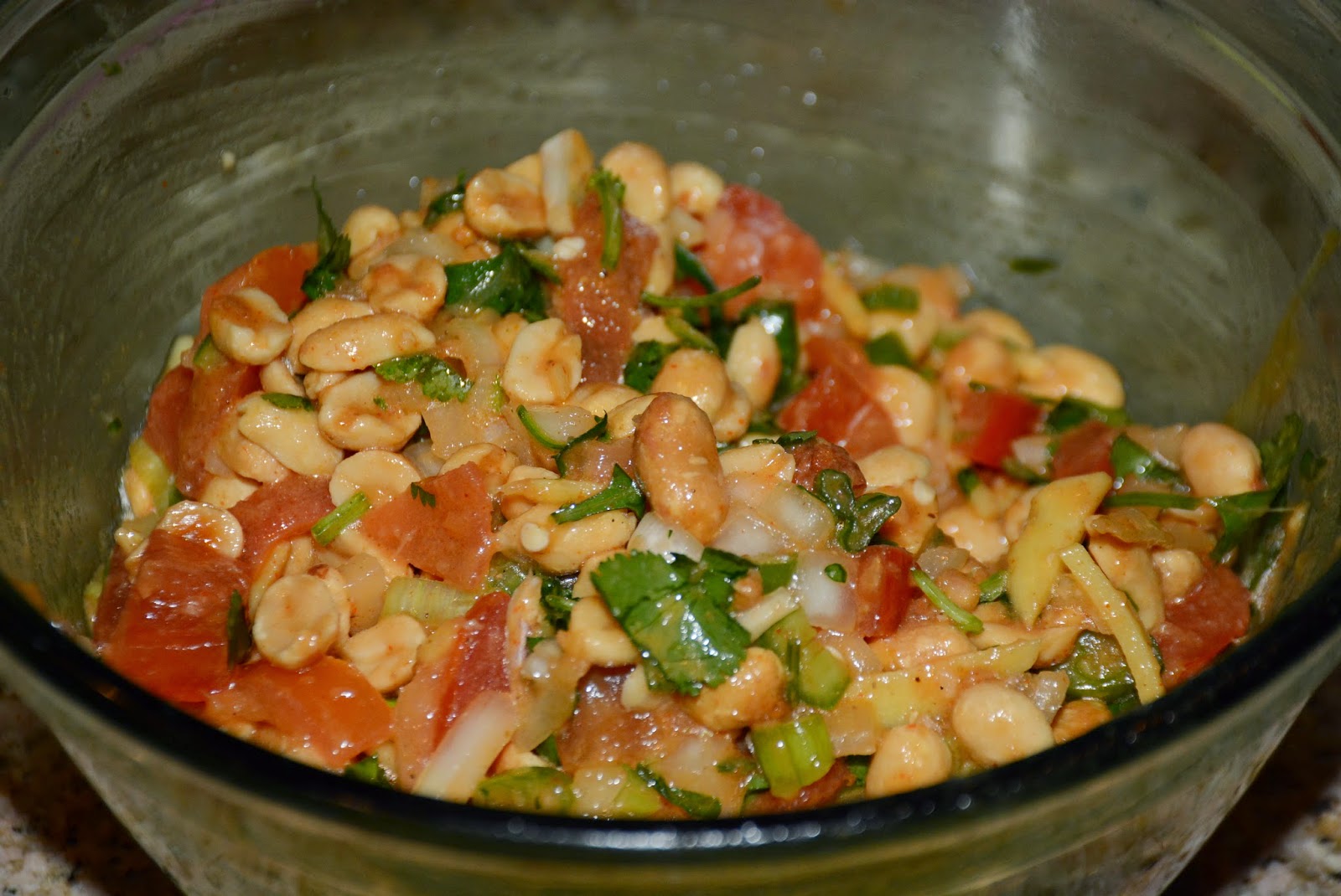 Nepali Tummy!!: Badam Sadeko (Spicy Peanut Salad/Salsa) Recipe!!