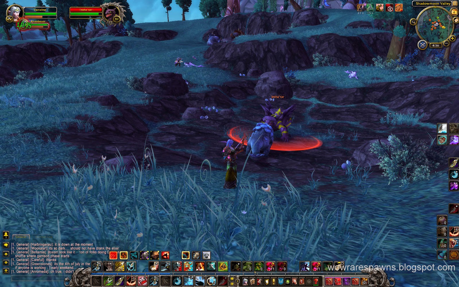 WoW Rare Spawns: WoD: Shadowmoon Valley Screenshots, Rares & Hunter Pet ...