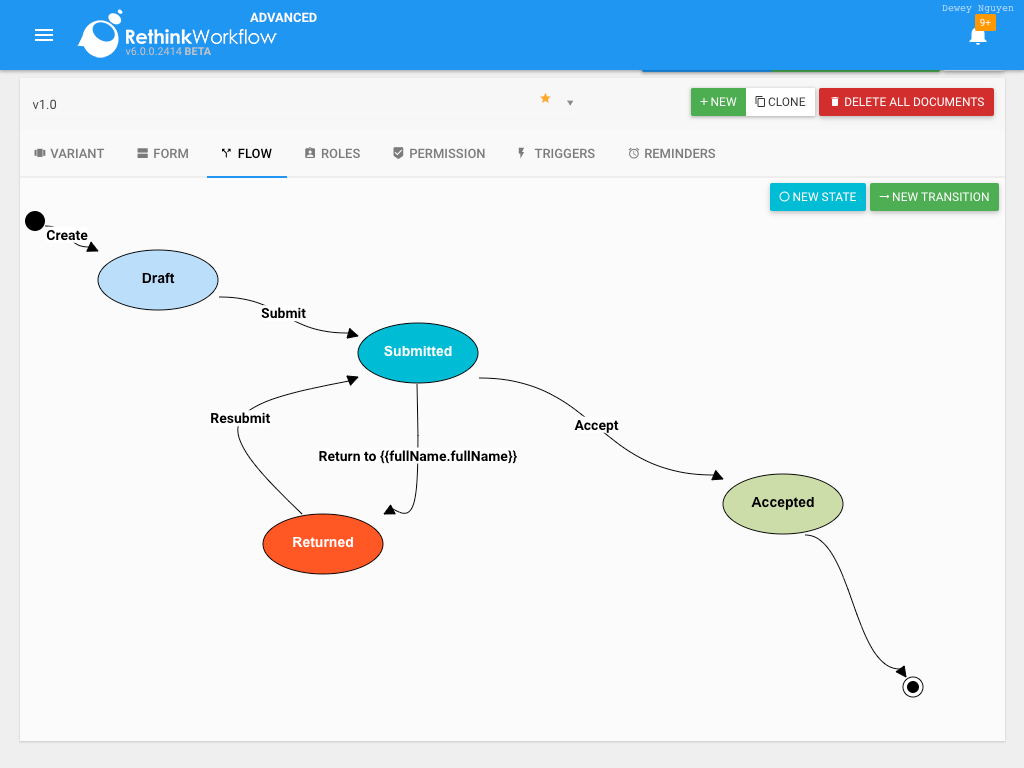 Rethink Workflow Support: Event Registration