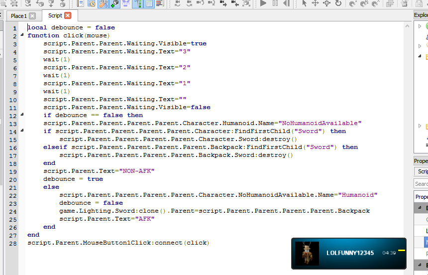 Roblox News ROBLOX Scripting Using A Non PVP Humanoid