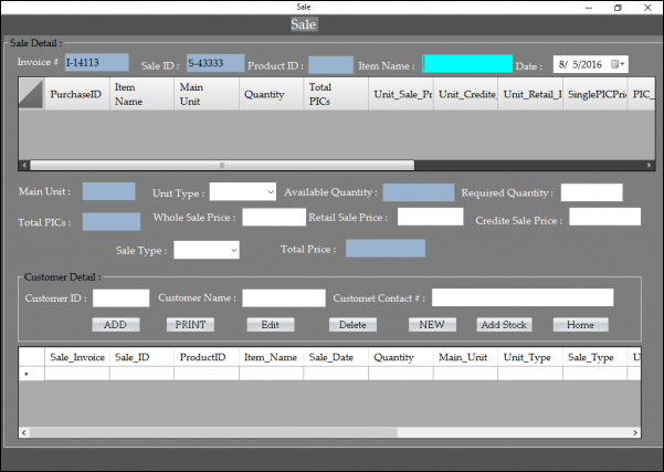 Project - Sales Management System vb.net - Crazy Cerebro