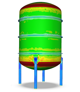 Pressure Vessel: Analysis of Vertical Vessel