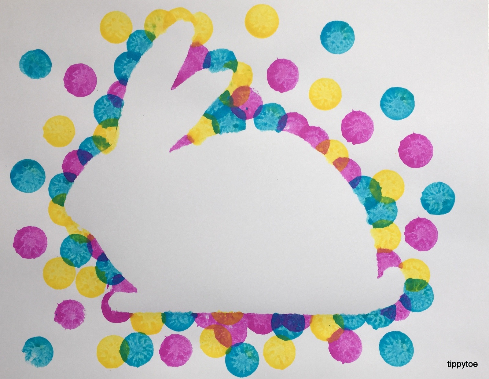 Tippytoe Crafts: Silhouette Bunny Art