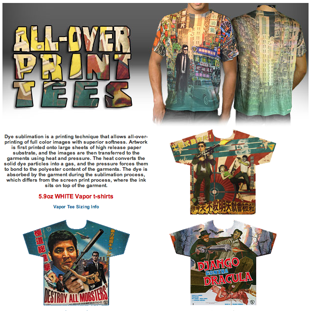 Shelf Life Clothing Co.: New! Dye Sublimation All-Over Print Tees