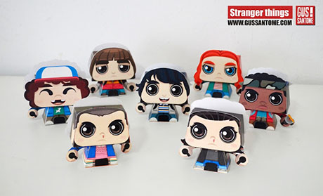 Stranger Things Paper Toys | Paperized Crafts