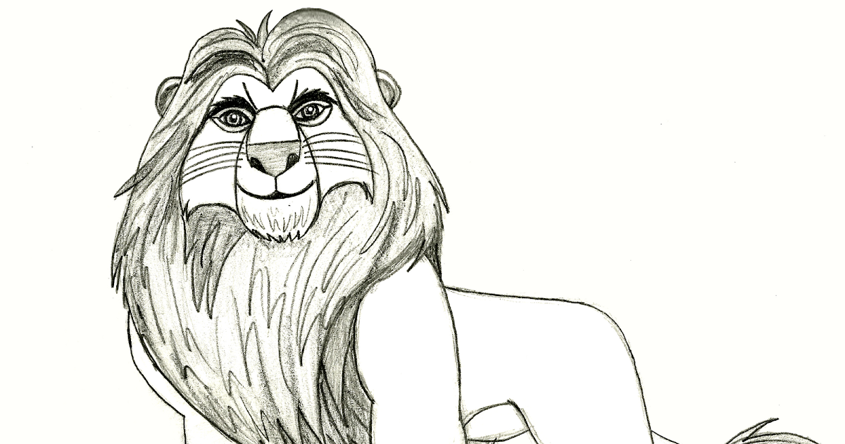 The Mighty Rohrer: Sketch of the day: Mufasa