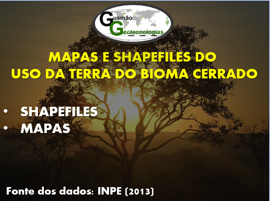 Geografia e Cartografia Digital: Mapas e Shapefiles do uso da terra do ...