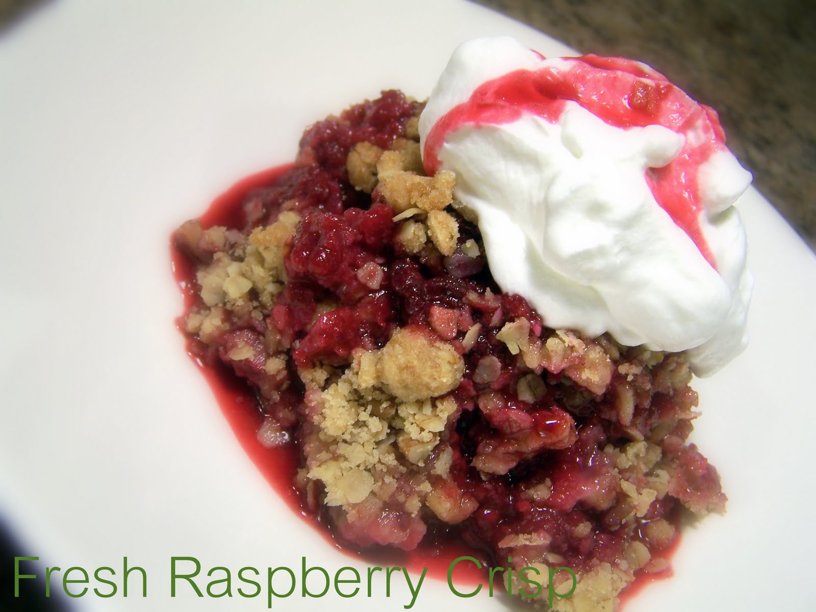 The Peppered Pantry: Fresh Raspberry Crisp