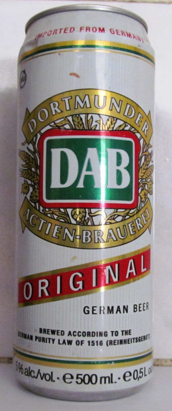LATAS Y BOTELLAS COLECCIÓN: LATA DAB 500 ML , ORIGEN ALEMANIA 1993