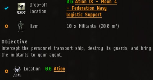 EVE Online Mission: Unauthorized Military Presence L2 Angel Cartel