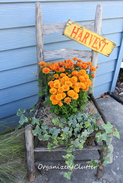 An Early Fall Potting Bench - Organized Clutter