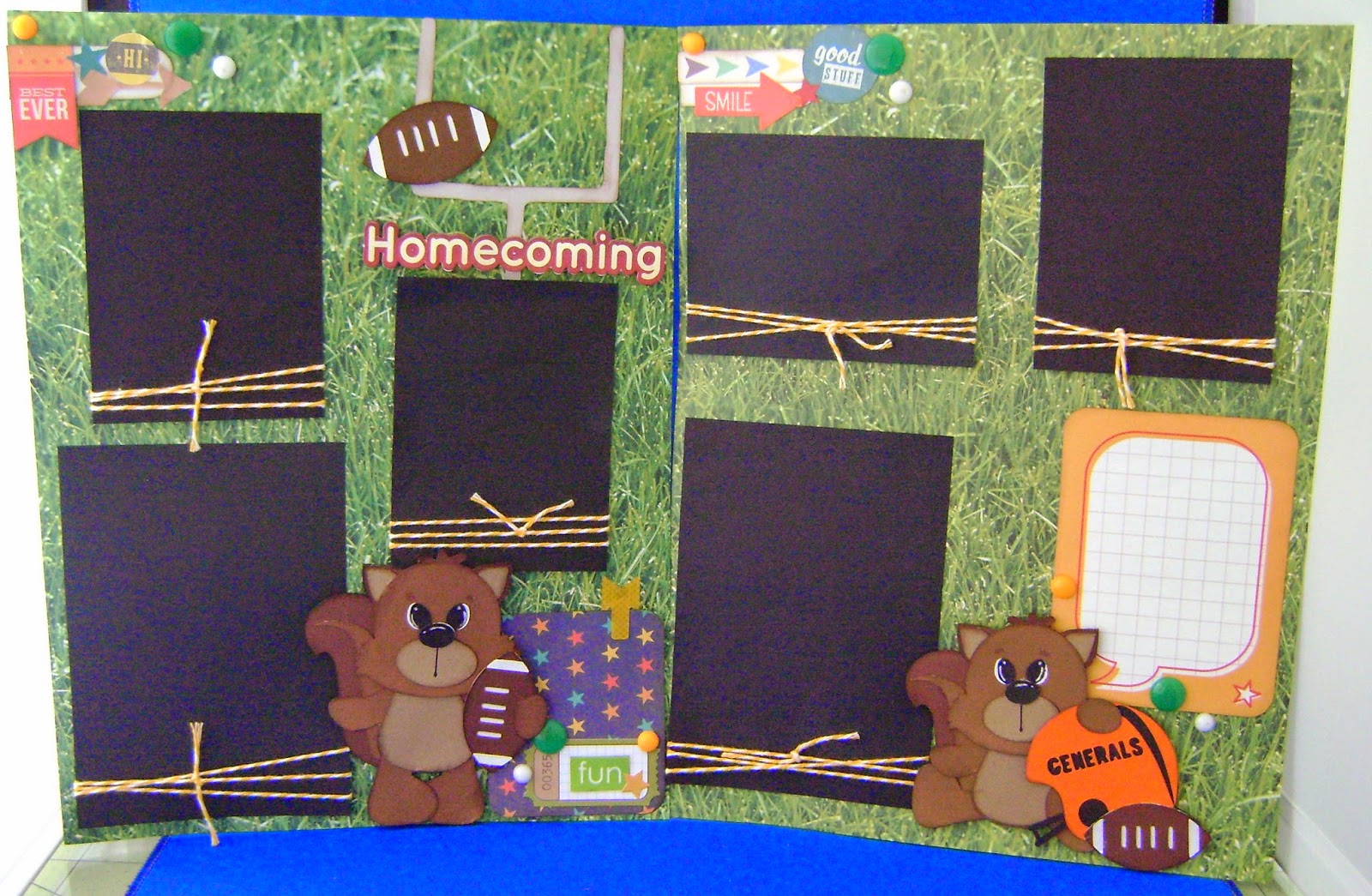 Homecoming Scrapbook Layout (Boy)