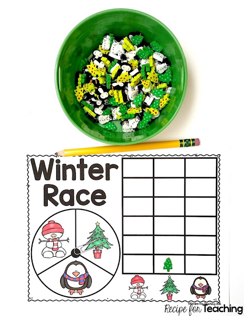 Winter Race Math Game - Recipe for Teaching