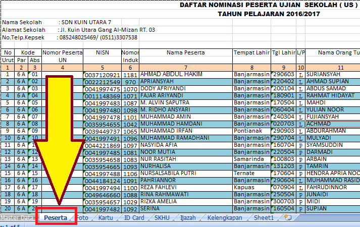 Aplikasi Cetak Kartu Ujian Sekolah (US) dan Ujian Nasional (UN) Excel ... Aplikasi Cetak Kartu Ujian Sekolah (US) dan Ujian Nasional (UN) Excel ...
