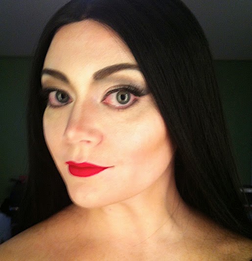 Morticia Addams Makeup