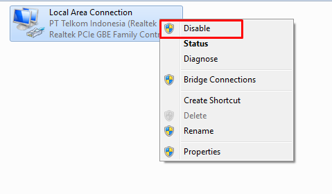 Cara Disable Lan Card Windows 7 - Biologizone