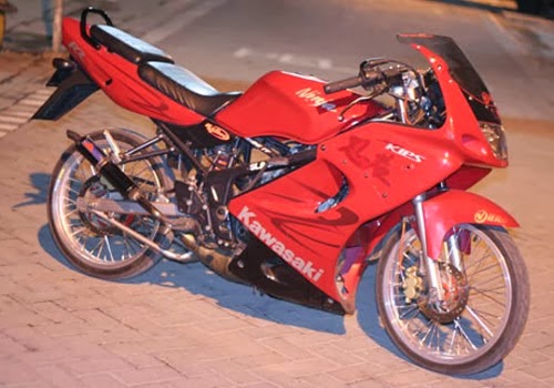 Modifikasi Motor Ninja 150 rr Velg Jari - Jari 2017