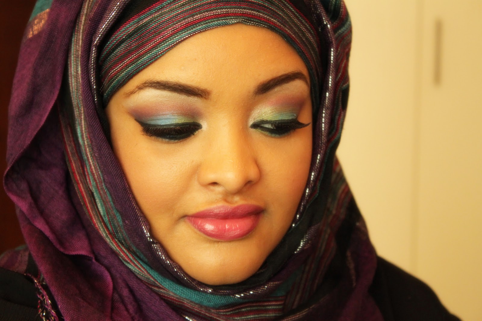 black pearl makeup: Arabic Makeup : Color Splash