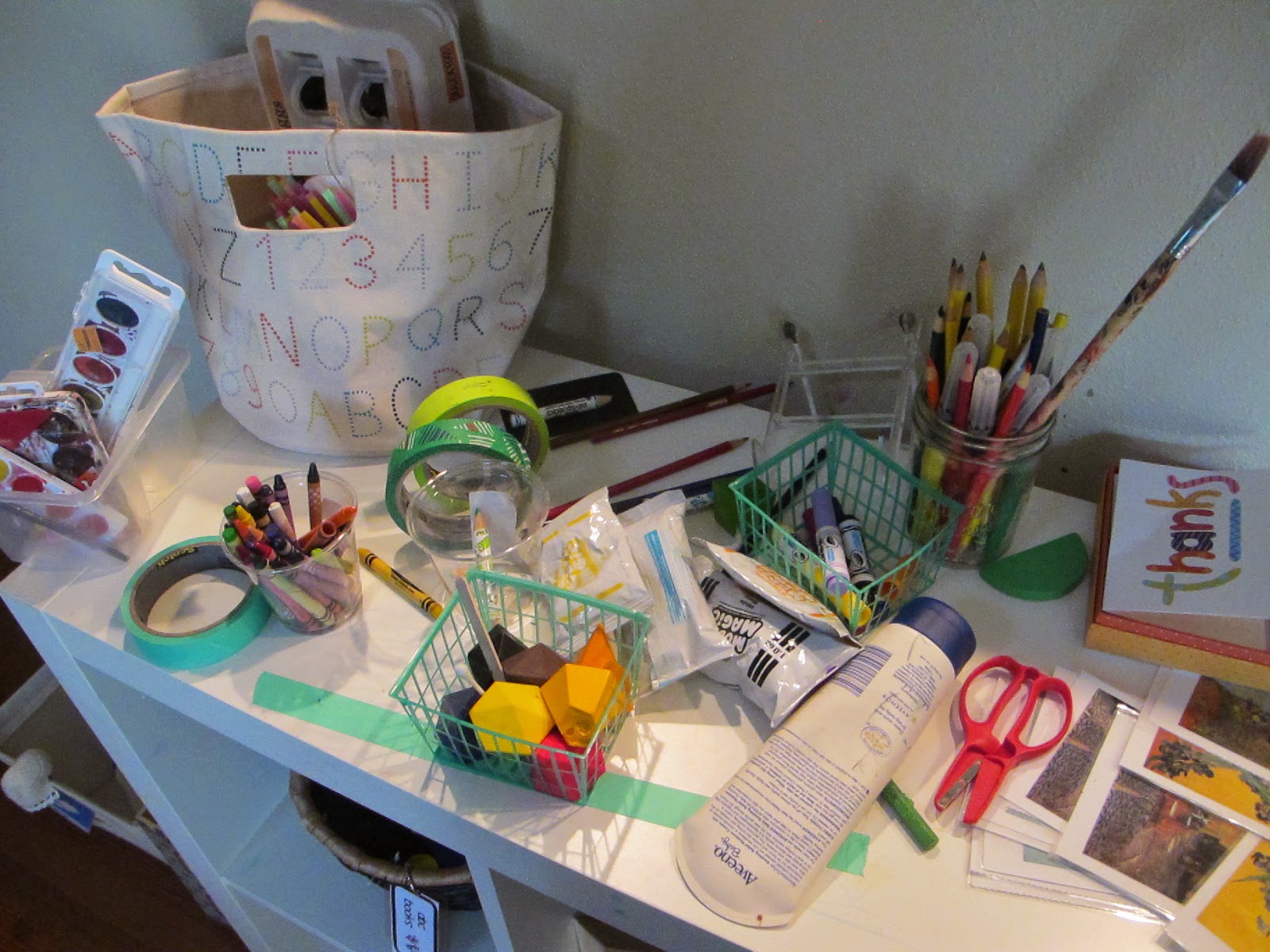 Seven Lovely Things: DIY Creative Space for Young Children