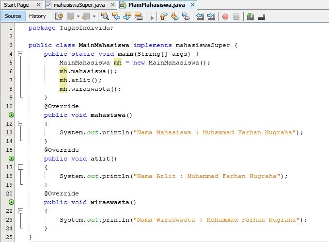 Praktikum Pemrograman Berorientasi Objek (PBO) Modul 8 (Java)