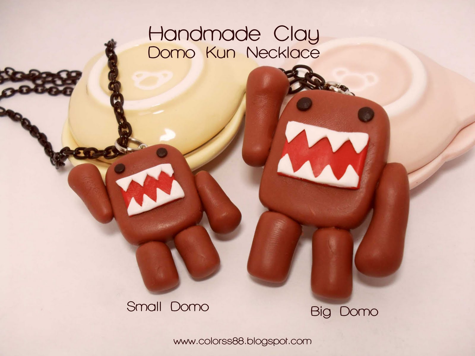Colorss Clay Accessories - 100% Handmade with Love: DOMO KUN is here!